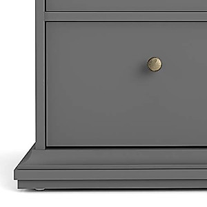 Tvilum Sonoma 6 Drawer Chest, Black Lead