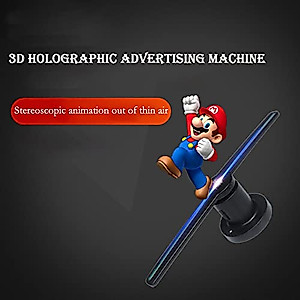 DNIER 3D Hologram Fan, Hologram Fan 16.53" Holographic Fan Display WiFi Real-Time Projection, Multiple Splicing