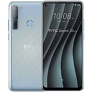 HTC Desire 20 Pro 128GB 6GB RAM (Factory Unlocked) (Pretty Blue) GSM only Not Compatible with Sprint or Verizon
