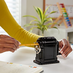 X-ACTO 1001 Ranger 55 Classroom Manual Pencil Sharpener, Black