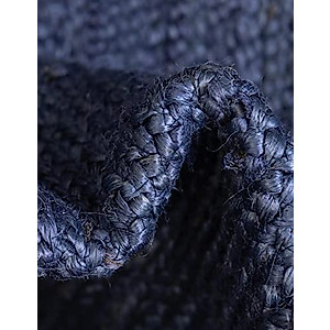 INDIGIFTHUB Rectangle Rug Hand Braided Area Rug Rustic Hipster Rug Eco Friendly Rug Large Turkish Rug for Living Indoor & Outdoor (Blue Dye) 4x6 Sq Feet