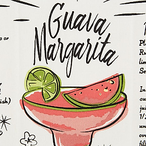 DII Summer Basics Kitchen Collection Tropical Dishtowel Set, 18x28, Recipe Trio