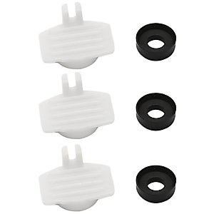 Luomorgo 3 Pcs Cup Seal & Diverter Gate Compatible with Bathtub Spout, Shower Tub Spout Replacement Parts
