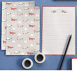 QingLanJian 48 Cute Writing Paper Letter Stationary Set with 24 Envelopes