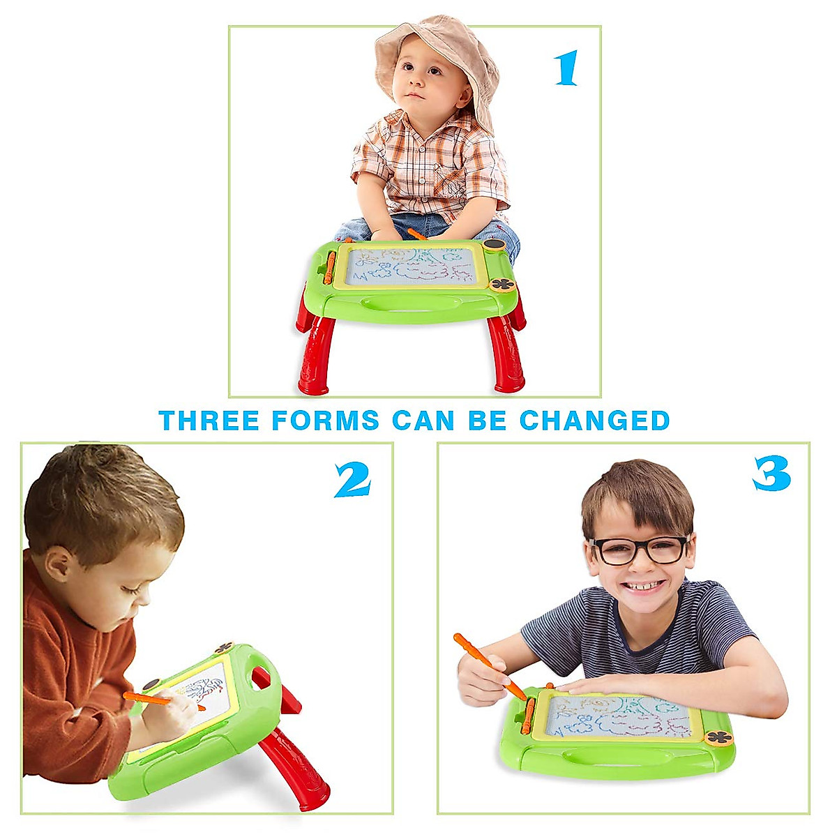 LODBY Kids Toys for 2-4 Year Old Boys Easter Gifts, Magnetic Doddle Scribbler Board for Kids Drawing Toys for Toddler Boys Age 1-4 Birthday Gifts for 1 2 3 4 Year Old Boys Gifts Age 1-4