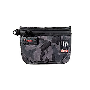 DIME BAGS Omerta Collector with Lock | Carbon Filter Pouch | Internal Organization and TSA-Approved 3-Digit Combination Lock (9 Inch, Camo)