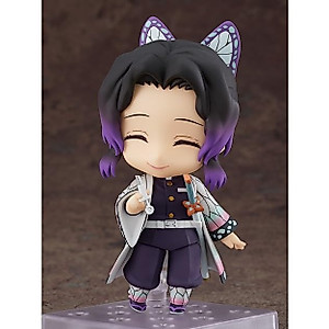 Good Smile Demon Slayer: Kimetsu no Yaiba Shinobu Kocho Nendoroid Action Figure, Multicolor