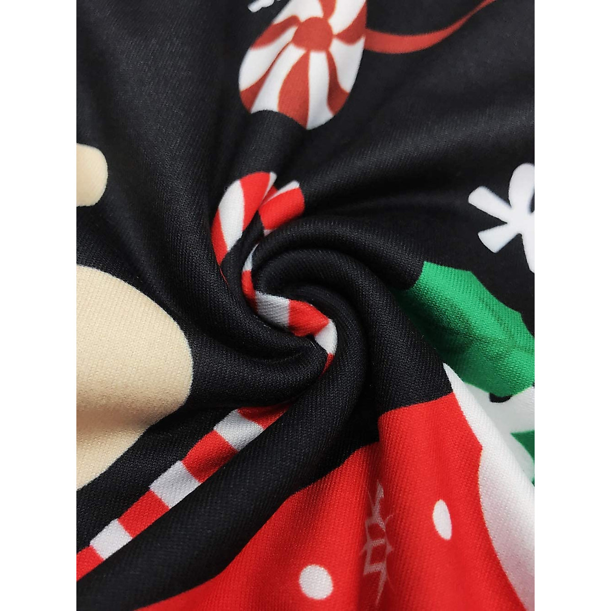 VISLILY Women's Plus Size Christmas Holiday Dress Xmas Patterned Tunic Dress 20W 03C