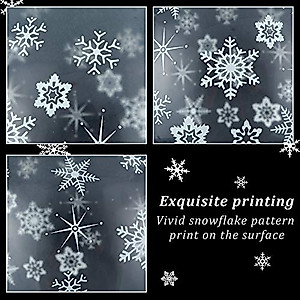 40 Pieces Clear Snowflake Balloons Winter Transparent Snowflake Latex Balloons for Christmas Birthday Wedding Party Decorations