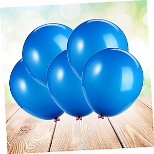 jojofuny 6 Pack Light Blue Latex Balloons Giant 36 Round Birthday Decorative Party Balloons for Wedding Baby Shower