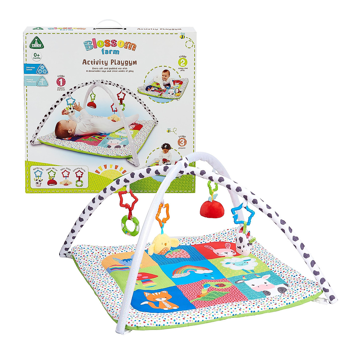 Early Learning Centre Blossom Farm Playmat & Arch, Physical Development, Hand Eye Coordination, Stimulates Senses