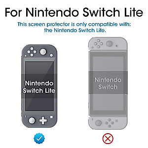 amFilm Anti-Glare Glass Screen Protector for Nintendo Switch Lite (2019) (2 Pack) (Matte)