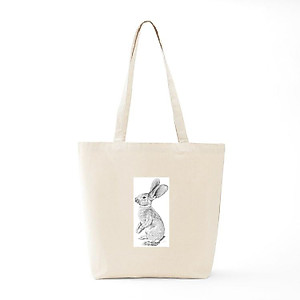 CafePress Giant Rabbit Tote Bag Natural Canvas Tote Bag, Reusable Shopping Bag