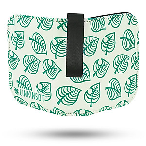 80 Pockets Binder Holder for Animal Crossing Amiibo Cards, Fits 80 Pcs 2.5 x 3.8-Inches Cards with 40 Removable Sleeves (Leaf, Full-Size Binder)