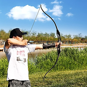 The7boX Archery Takedown Recurve Bow 30 lbs,Bow and Arrow Set for Adult Longbow Right Hand Outdoor Target Practice Competition…