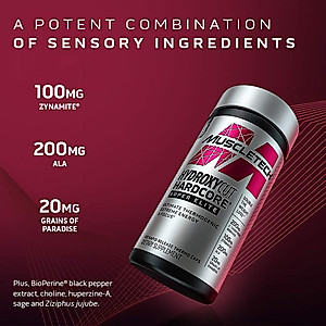 Weight Loss Pills for Women & Men MuscleTech Hydroxycut Hardcore Super Elite Weight Loss Supplement Pills Energy Pills Metabolism Booster for Weight Loss Intense Focus + Sensory120 Pills