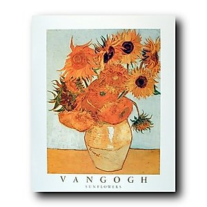 Sunflowers in Vase Wall Decor Vincent Van Gogh Floral Fine Art Print Poster (16x20)
