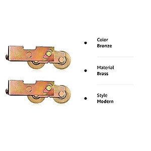 Sliding Patio Door Rollers 1-1/4 Inch Sliding Door Tandem Roller Assembly Sliding Glass Door Rollers Replacement Sliding Door Wheel Replacement, for Sliding Glass Door Screen Door Gate Window (2 Pack)