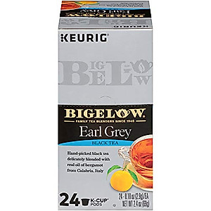 Bigelow Earl Grey Black Tea Keurig K-Cups, 24 Count Box (Pack of 1), Caffeinated 24 K-Cup Pods Total