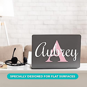 Personalized Multiple Font Wall Stickers for Baby Girl or Boy I Custom Name & Initial for Nursery Wall Decor I Wall Decal for Child Room Decorations I Multiple Sizes and Colors Options