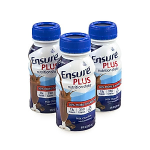 Ensure Plus Creamy Milk Chocolate Shake - 24 x 8 Ounce Bottles