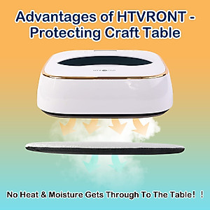 HTVRONT Heat Press Mat for Cricut: Heat Press Pad 11.5"x11.5" for Craft Vinyl Ironing Insulation Transfer, Double Sides Applicable Heat Mat for Heat Press Machines