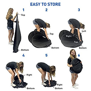 ZZZ Mini Crib Sleeping Canopy Cover Instant Tent – Great at Home and Travelling - Compatible with Dream On Me, Delta, Davinci & Graco Travel Crib & Others… Portable and Patented - Black