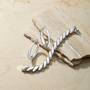 Ross-Simons Italian Sterling Silver Large San Marco Bracelet. 7.25 inches