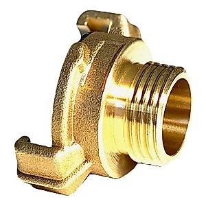 Underhill Quick Connect Garden Hose Fitting, Connector, Heavy-Duty, Solid Brass, 3/4 Inch Male Hose Thread, A-BQ7M