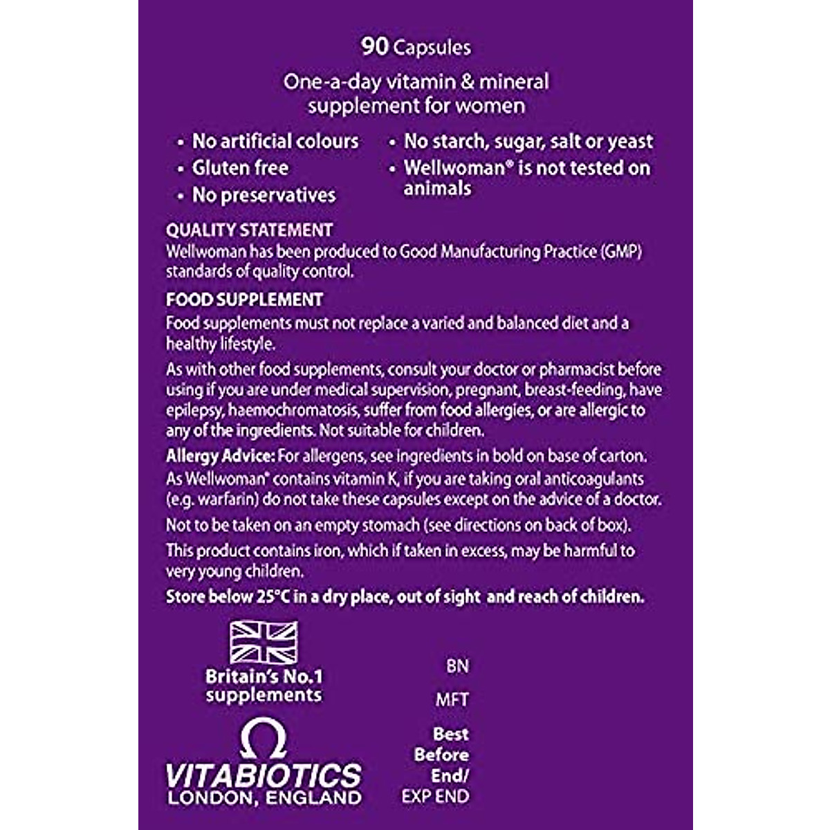 Vitabiotics Wellwoman Wellwoman 90 Tablets