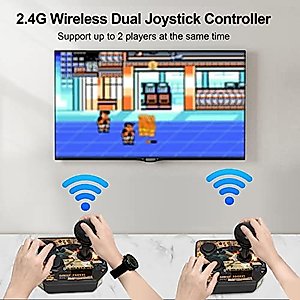 Handheld Game Console, Plug and Play Wireless Video Retro Game Console HDMI Output TV Stick,2 Wireless Joysticks Controllers, Best Gifts Choice for Kids, Children,Adults