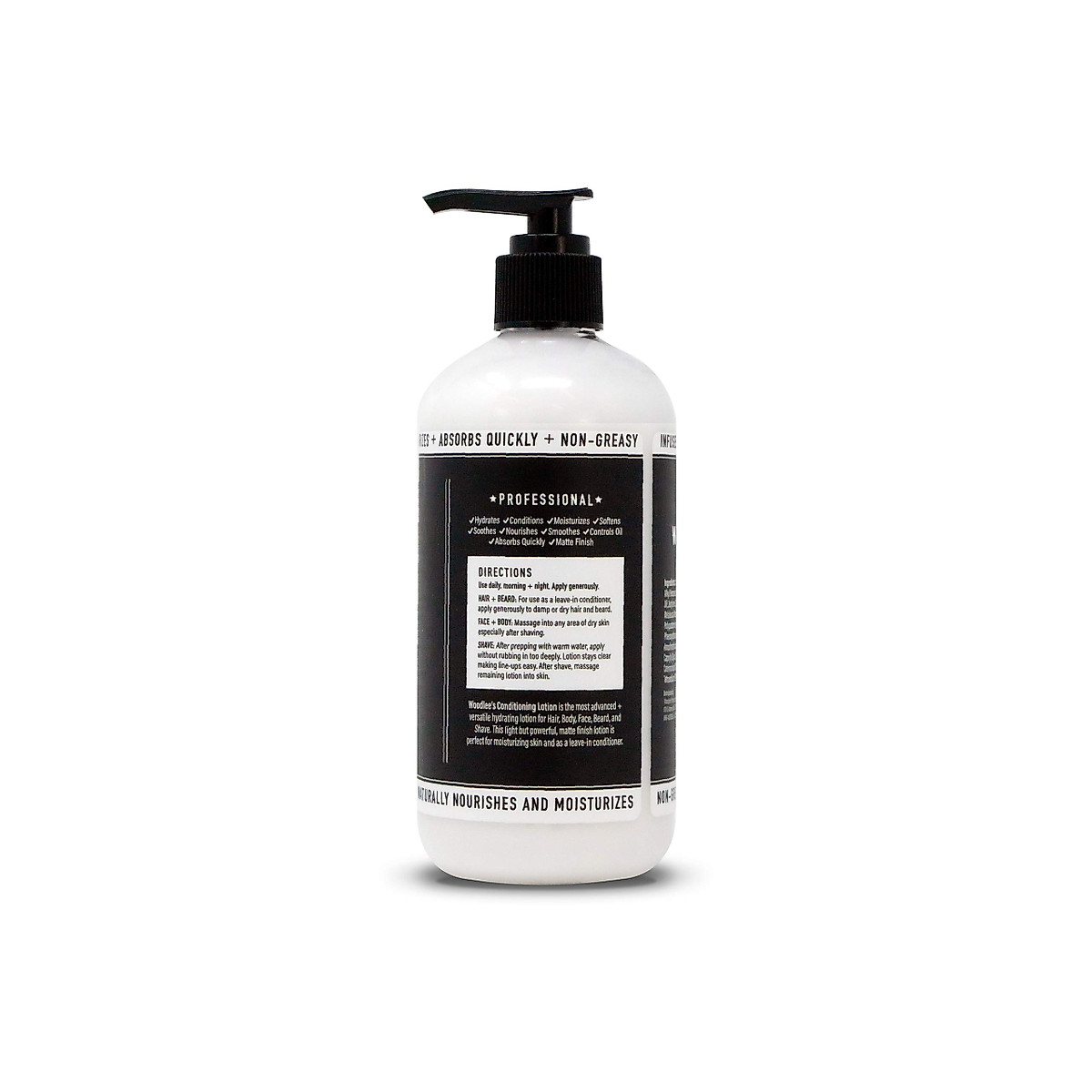 Woodlee’s by Men’s Ultimate Grooming – All In One Conditioning Lotion - Men’s Leave In Conditioner - Hair & Body Moisturizer – Shave And After Shave Lotion - Infused With Coconut Oil & Tea Tree Oil -