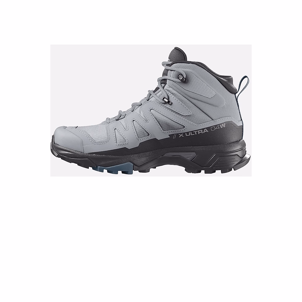 Salomon X Ultra 4 Mid GTX Hiking Boots Womens Sz 7.5 Quarry/Black/Legion Blue