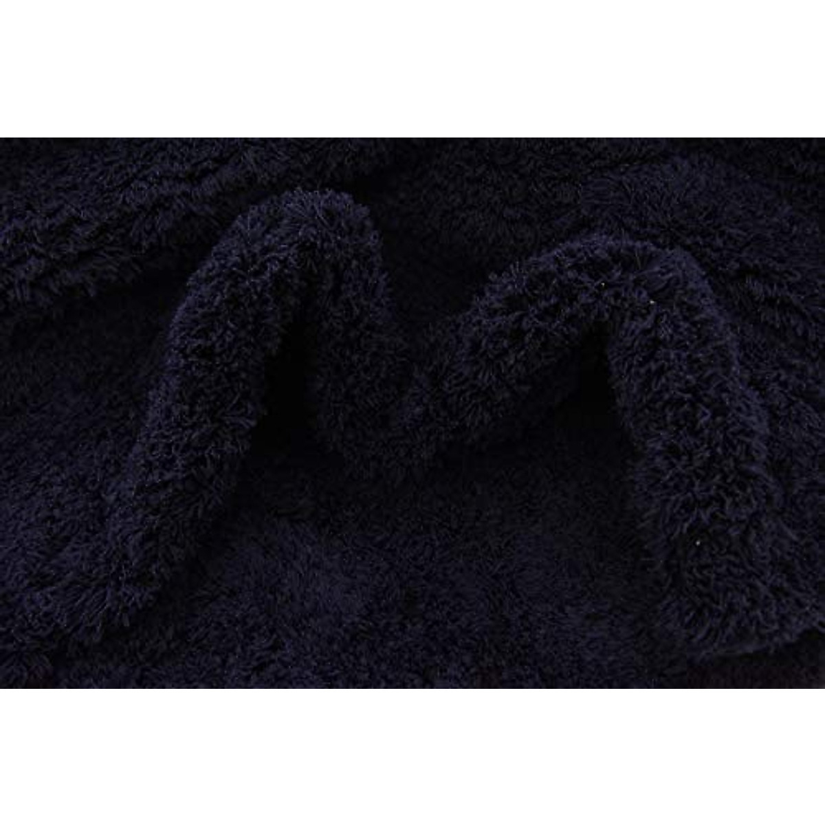 Unique Loom Trellis Shag Collection Plush Geometric Modern Moroccan Lattice Navy Blue Runner Rug (2' 7 x 10' 0)