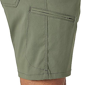 ATG by Wrangler Men's Asymmetric Cargo Short, Dusty Olive, 30