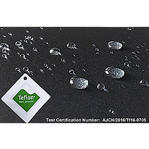 Umenice Automaitc Travel Umbrella Windproof with 210t Fabric Black