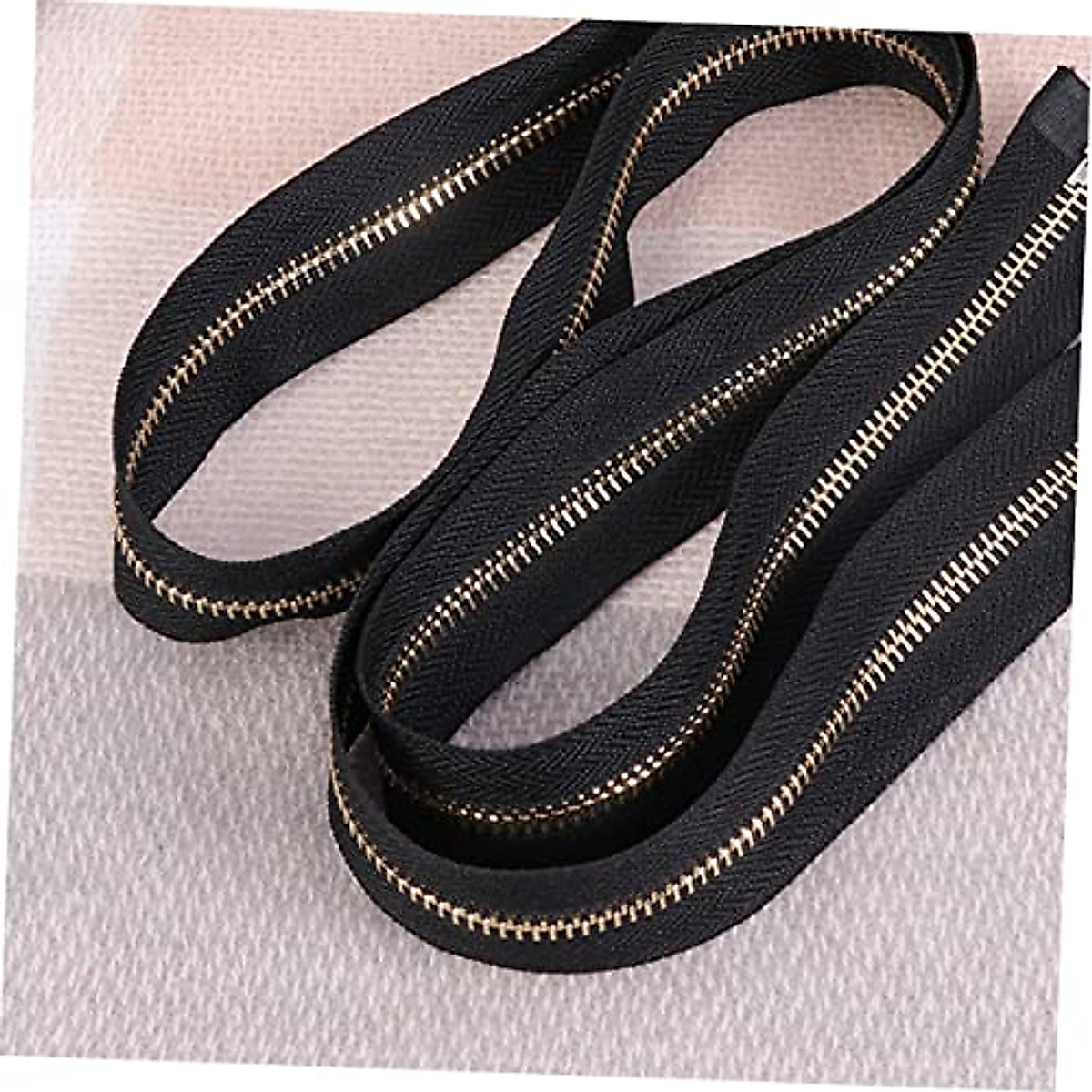 COHEALI 2pcs Zippers Metal Zipper DIY Zipper Sewing Accessories Zipper Cloth Bag Zipper Double-Side Zipper Slider Coil Zipper Pull Black Clothing Zipper Slider