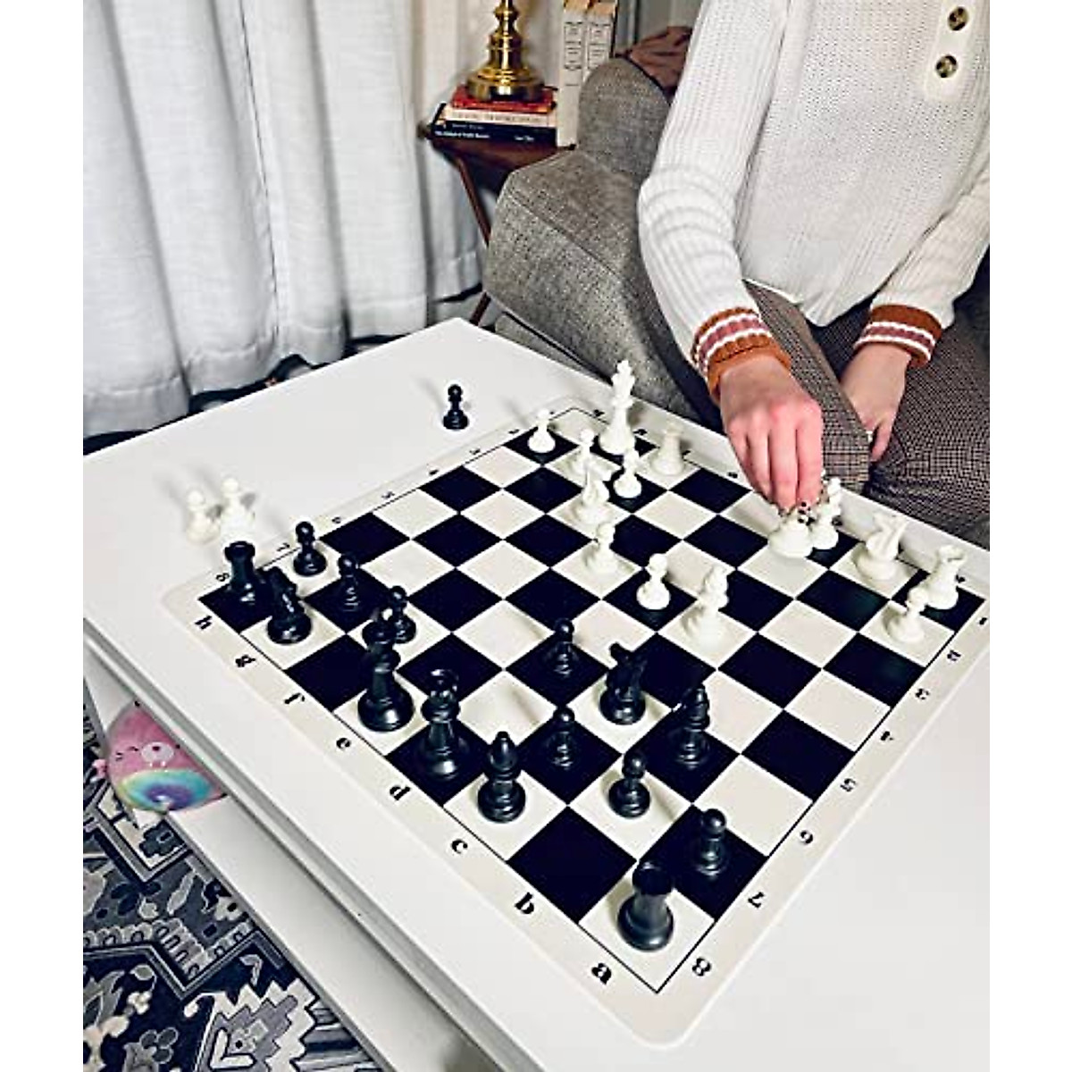 MegaChess The Perfect Chess Set Classic Heavyweight Edition - Tournament Chess Set for Kids & Adults - with Two 20” x 20” Silicone Boards, Triple Weighted Staunton Pieces, Carry Box & Bags