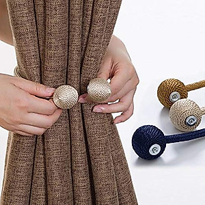 JJZXD 1Pc Magnetic Curtain Tieback Buckle Strap Holdbacks Magnet Clip for Curtain Rod Tie Backs Hanging Belts Rope Accessoires (Color : B)