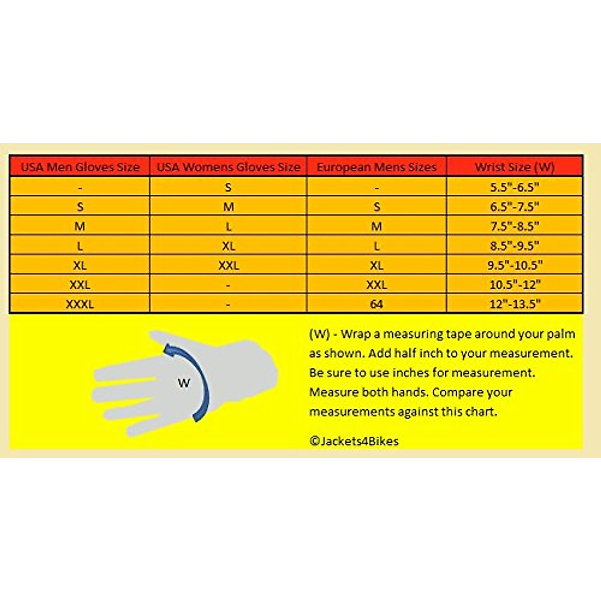 Jackets 4 Bikes Men's Premium Leather Street Motorcycle Protective Cruiser Biker Gel Gloves S