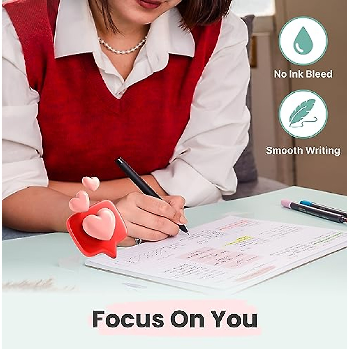 FABOXY 52 Sheets Weekly Planner Pad Undated Essentials for Productivity 10" x 8" - Tear off 100 GSM Paper - To Do list with PP Protection for student office and home - Built-in Habit & Goals Tracker