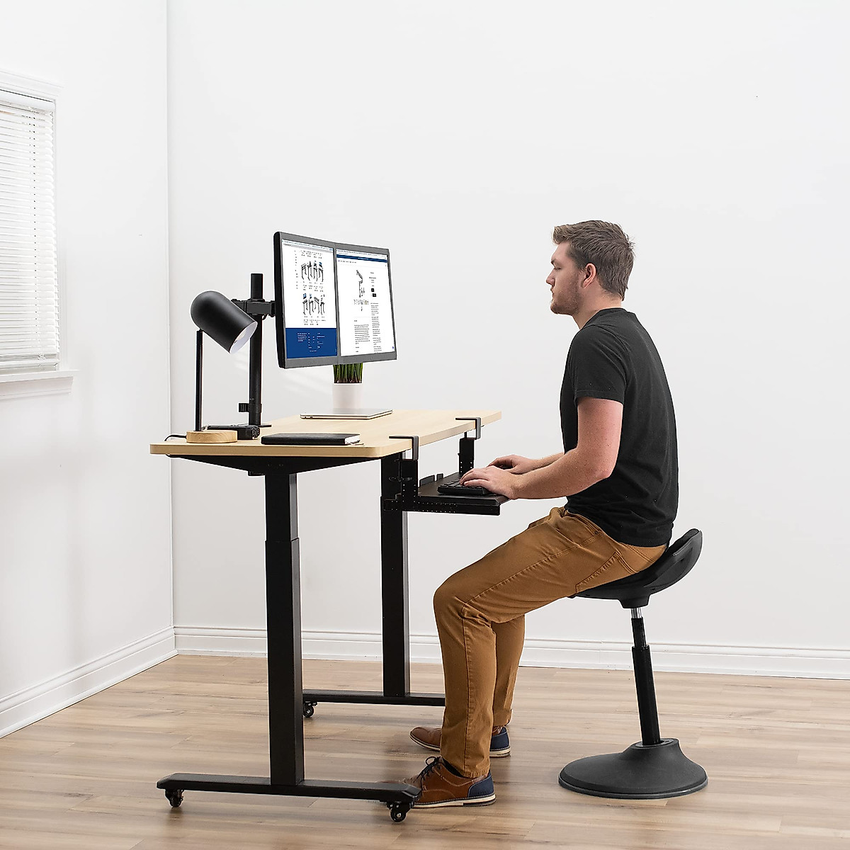 VIVO Steel Height Adjustment Kit Brackets for Computer Keyboard and Mouse Trays, Fits MOUNT-KB05A, MOUNT-KB05D, MOUNT-KB05E, and More, Black, MOUNT-KB5SP