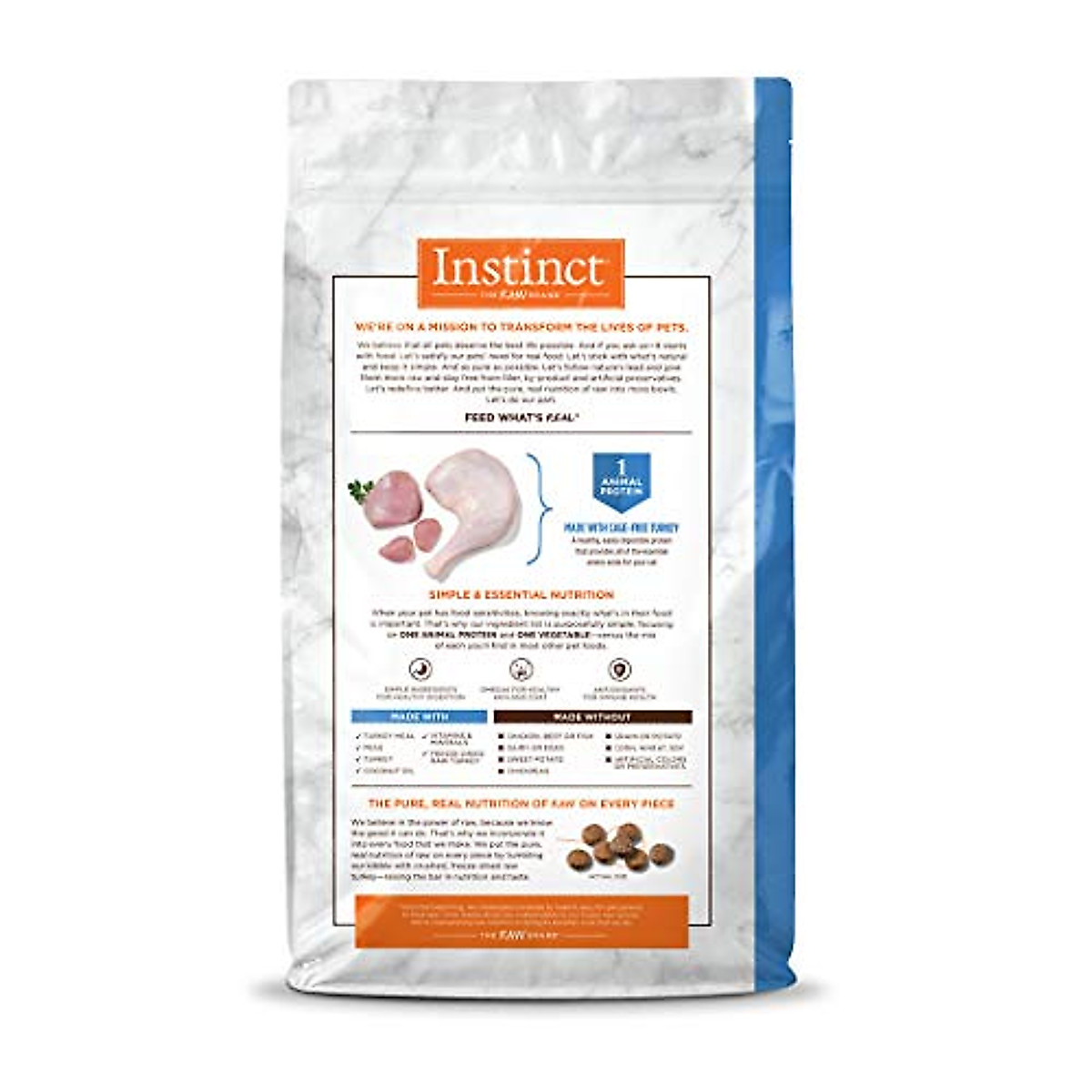 Instinct Limited Ingredient Diet Grain Free Recipe with Real Turkey Natural Dry Cat Food, 11 lb. Bag