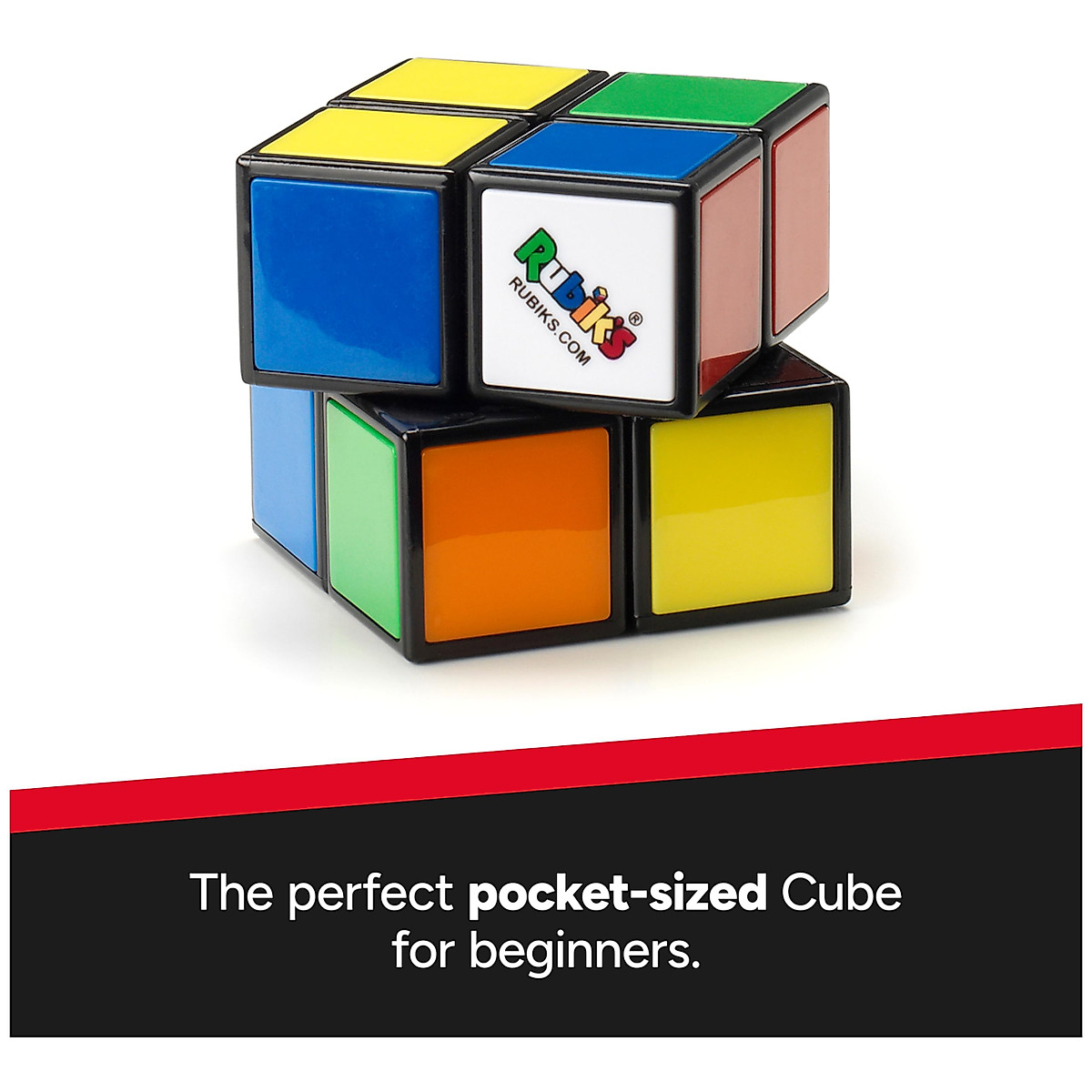 Rubik's Cube Mini, Original 2x2 Rubik's Cube, Puzzle Fidget Cube, Fidget Toy, Brain Teasers, Stocking Stuffers, Christmas Gifts for Teens, for Ages 8+