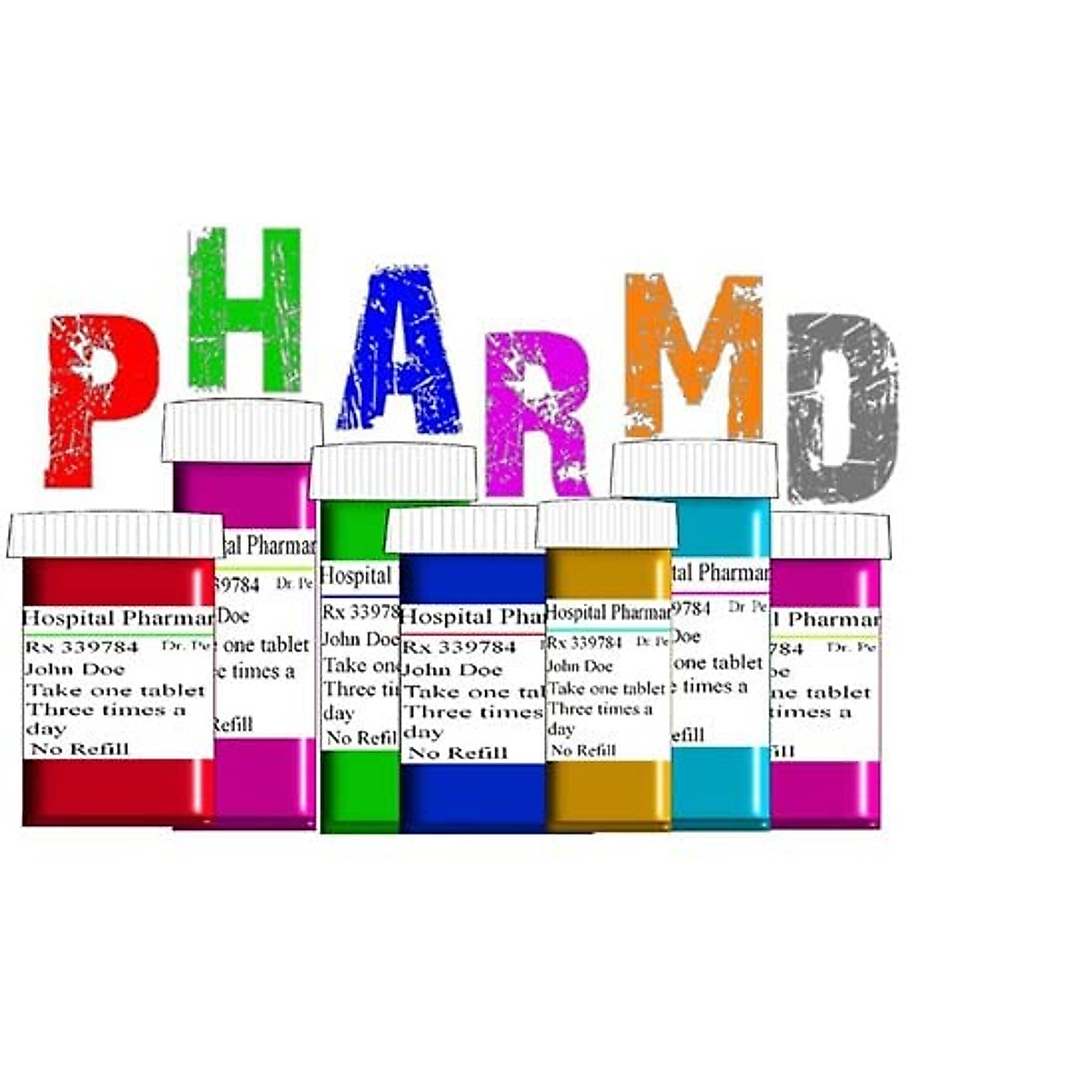 CafePress Pharm D Multi Bottles 1 Mug Ceramic Coffee Mug, Tea Cup 11 oz