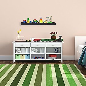 InPlace Shelving, Black 0191402 36 in W x 10 in D x 2 in H Floating Wall Shelf with Invisible Brackets
