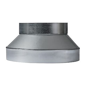 12 Inch to 8 Inch HVAC Duct Reducer & Increaser - Galvanized Sheet Metal Ducting Connector for Airflow, Heating, Cooling, & Air Ventilation System Extra Strength and Fittings