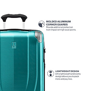 Travelpro Pathways 3 Hardside Expandable Luggage, 8 Spinner Wheels, Lightweight Hard Shell Suitcase, Carry On 21 Inch, Kayak