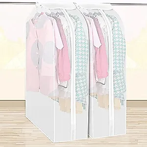 Whitelotous Garment Suit Coat Cover Protector Wardrobe Storage Bag (L)