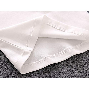 Baby Girl Kids Blouses Long Sleeves Solid Color Doll Collar T-Shirt Top Bottom (White, 2-3T)